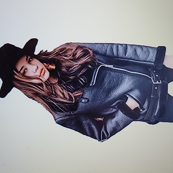 Ly Varey Lin | Jackets & Coats | Ly Varey Lin Black Faux Shearling Moto ...